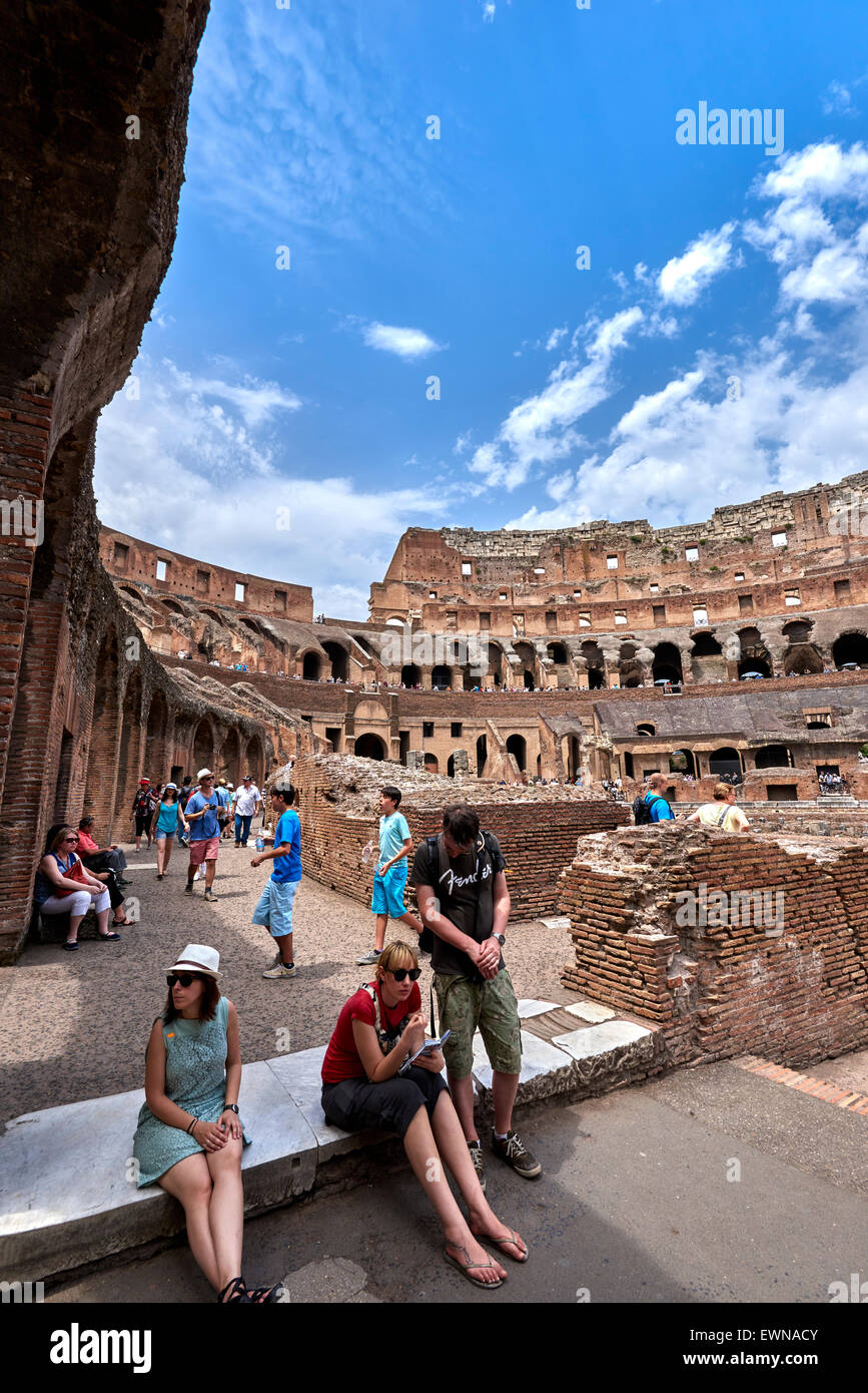 The Colosseum or Coliseum, is an elliptical amphitheatre in the centre ...