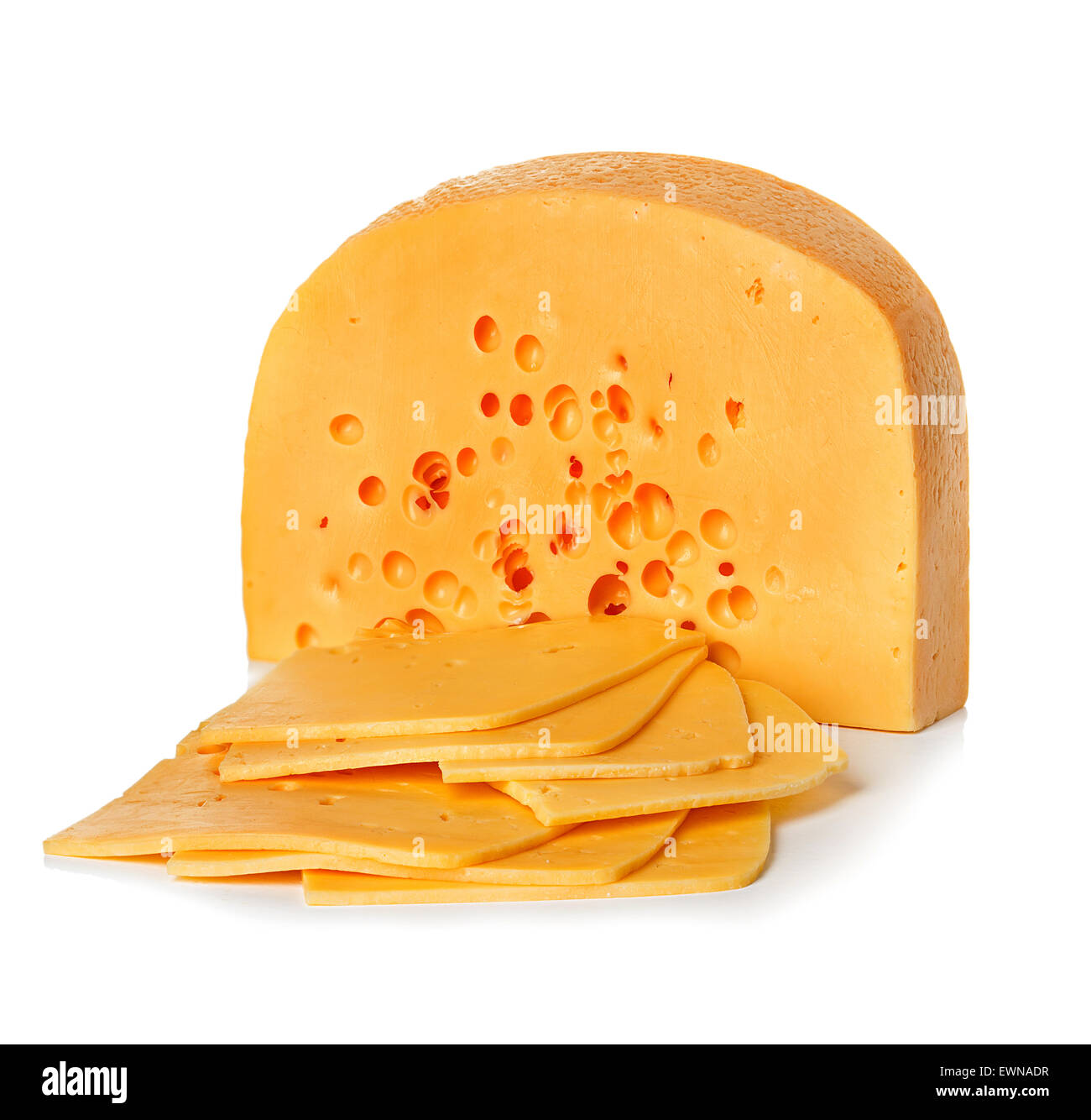 Cheese isolated on a white background Stock Photo - Alamy