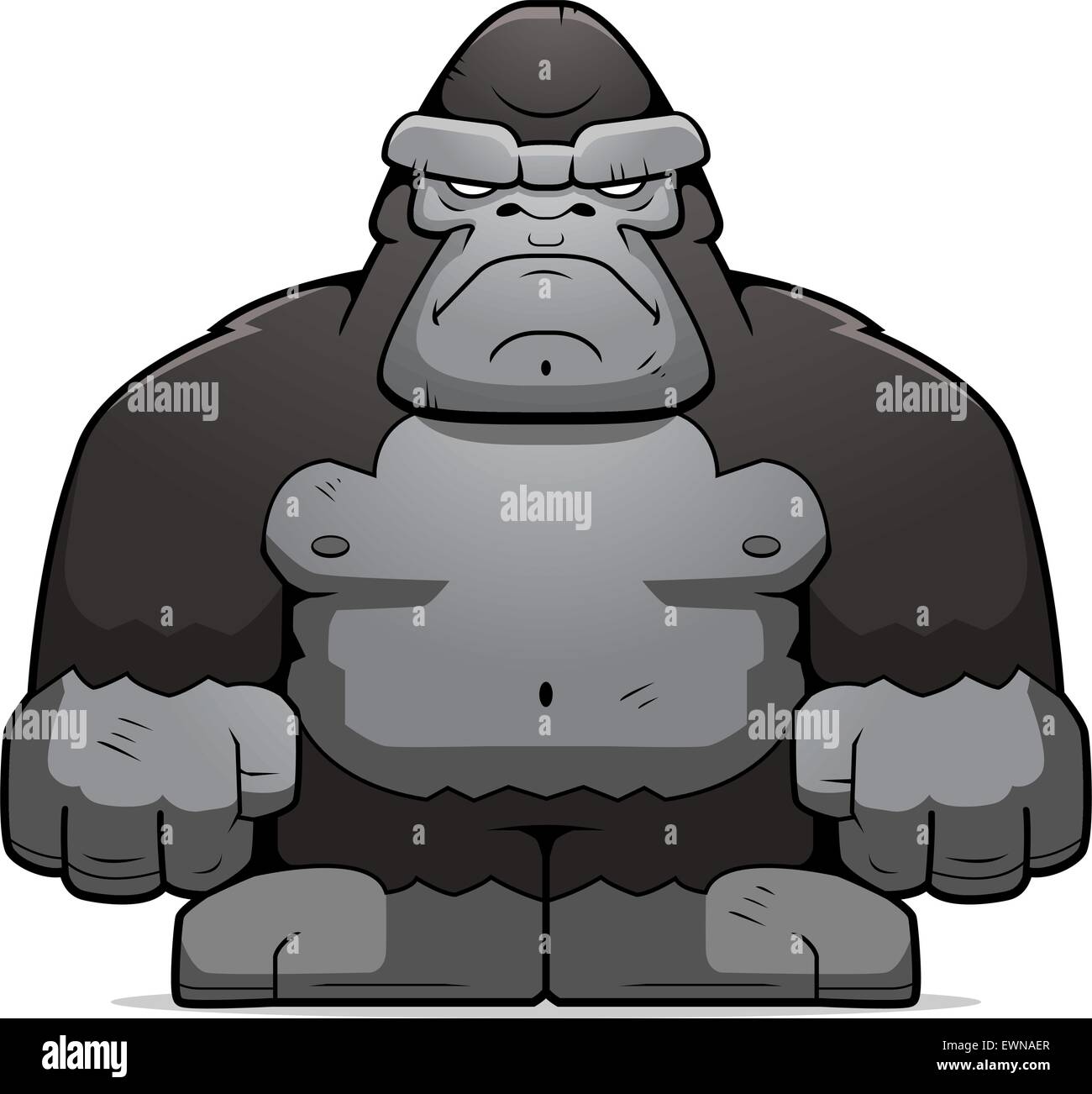 A cartoon big ape with an angry expression Stock Vector Image & Art - Alamy