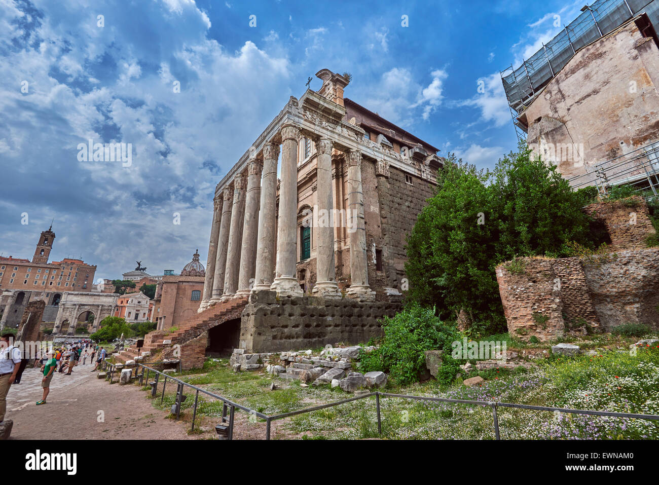 The Roman Forum is a rectangular forum at the center of the city of ...