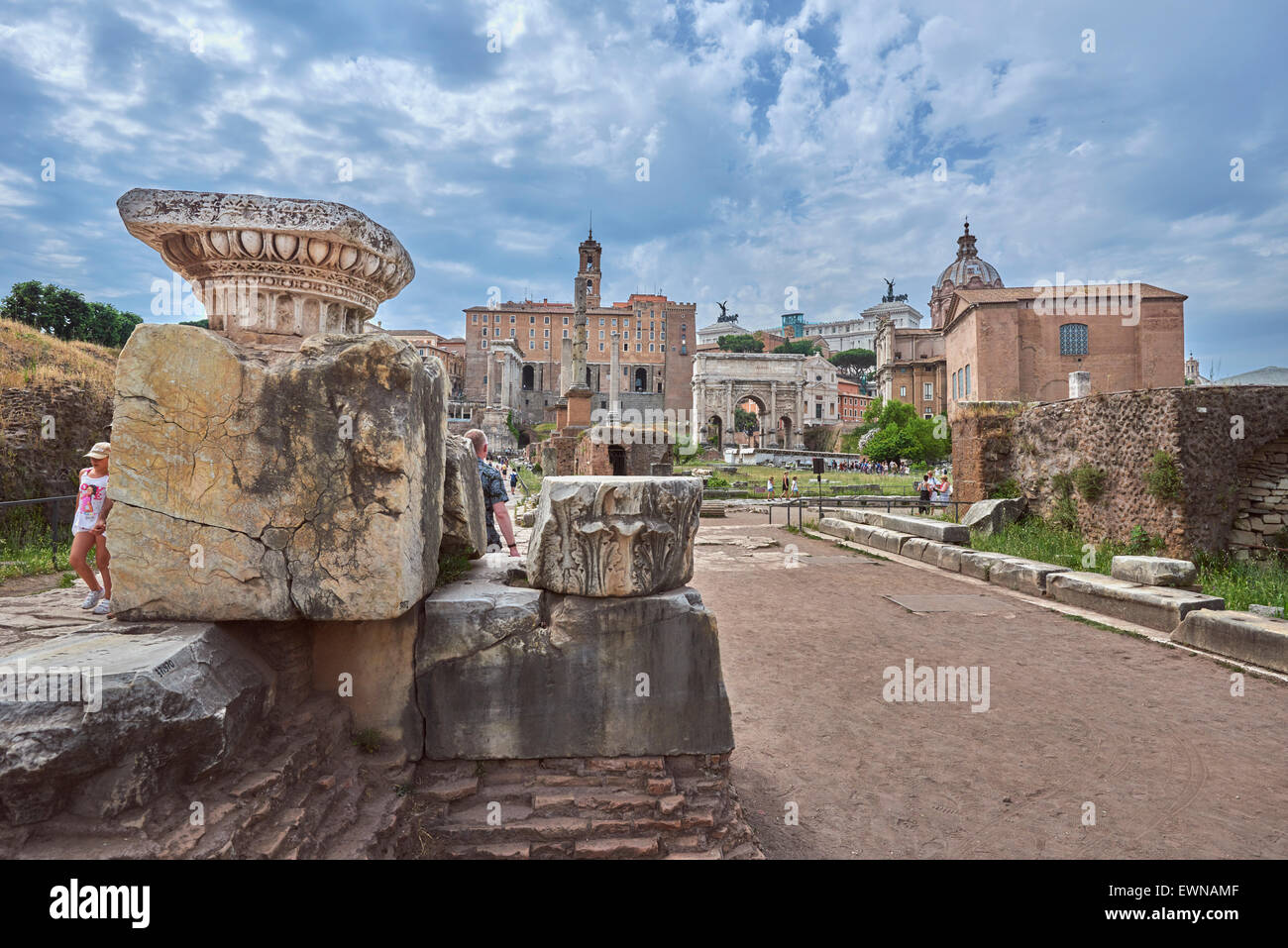 The Roman Forum is a rectangular forum at the center of the city of ...
