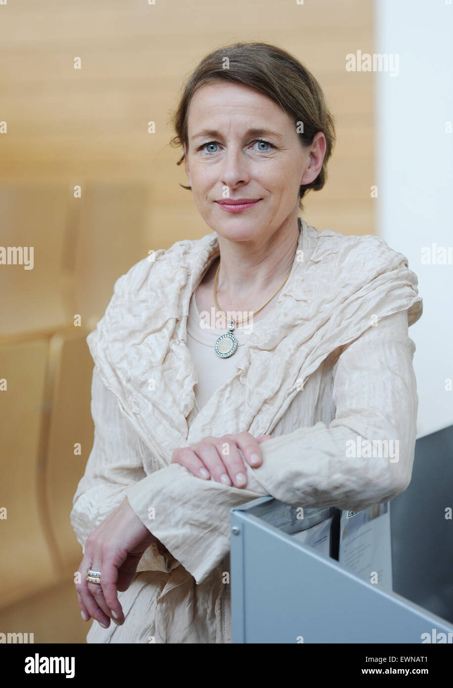 Garching, Germany. 29th June, 2015. Martina Koederitz, Chairwoman of ...