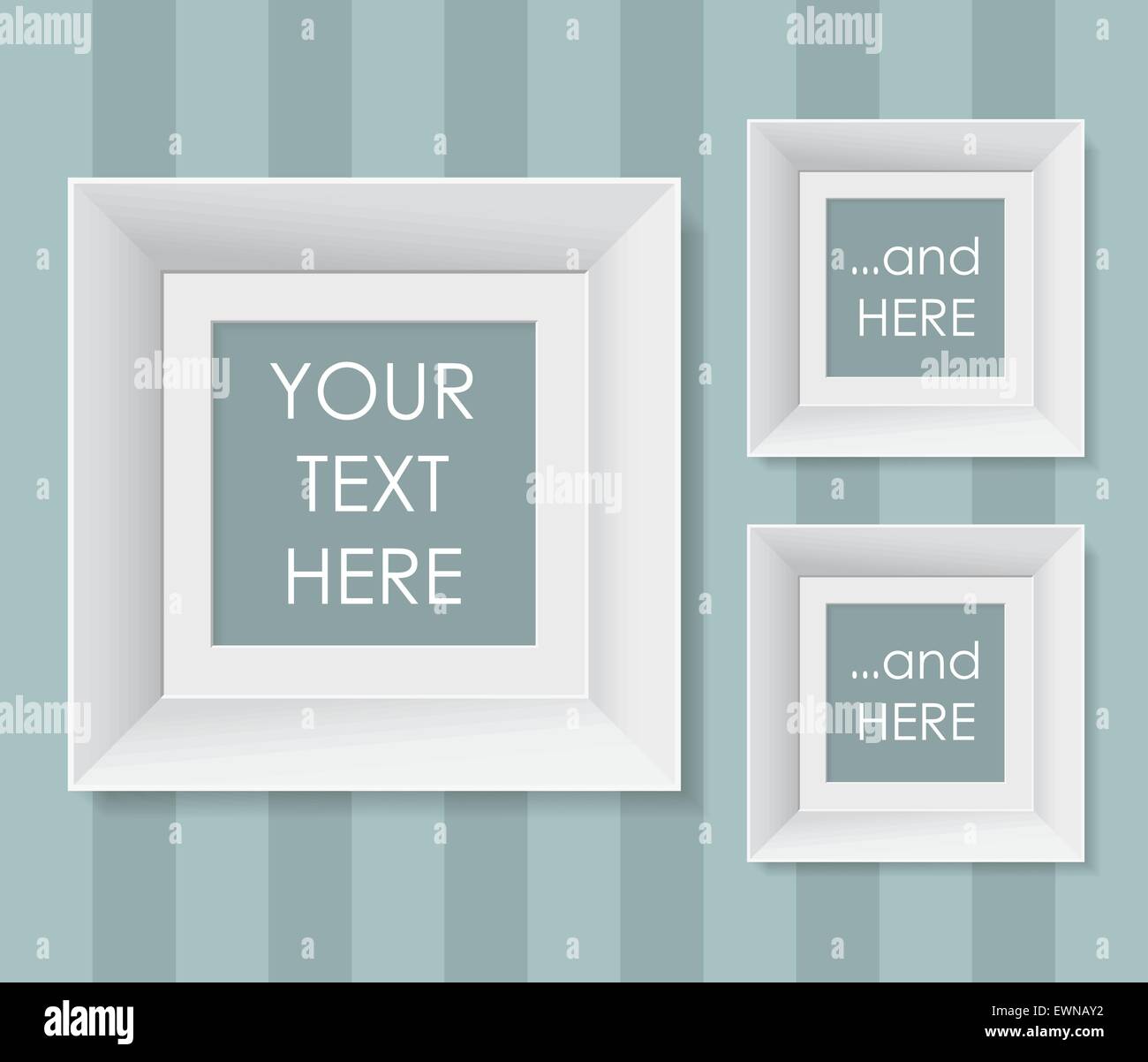 Empty frames wall hi-res stock photography and images - Alamy