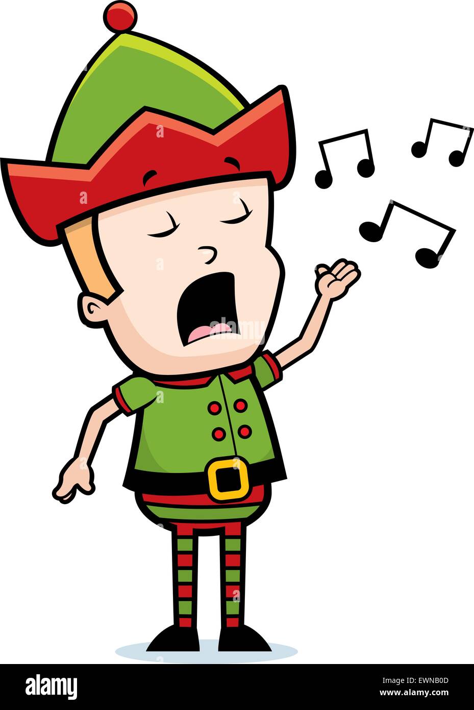 Kid singing illustration Stock Vector Images - Alamy