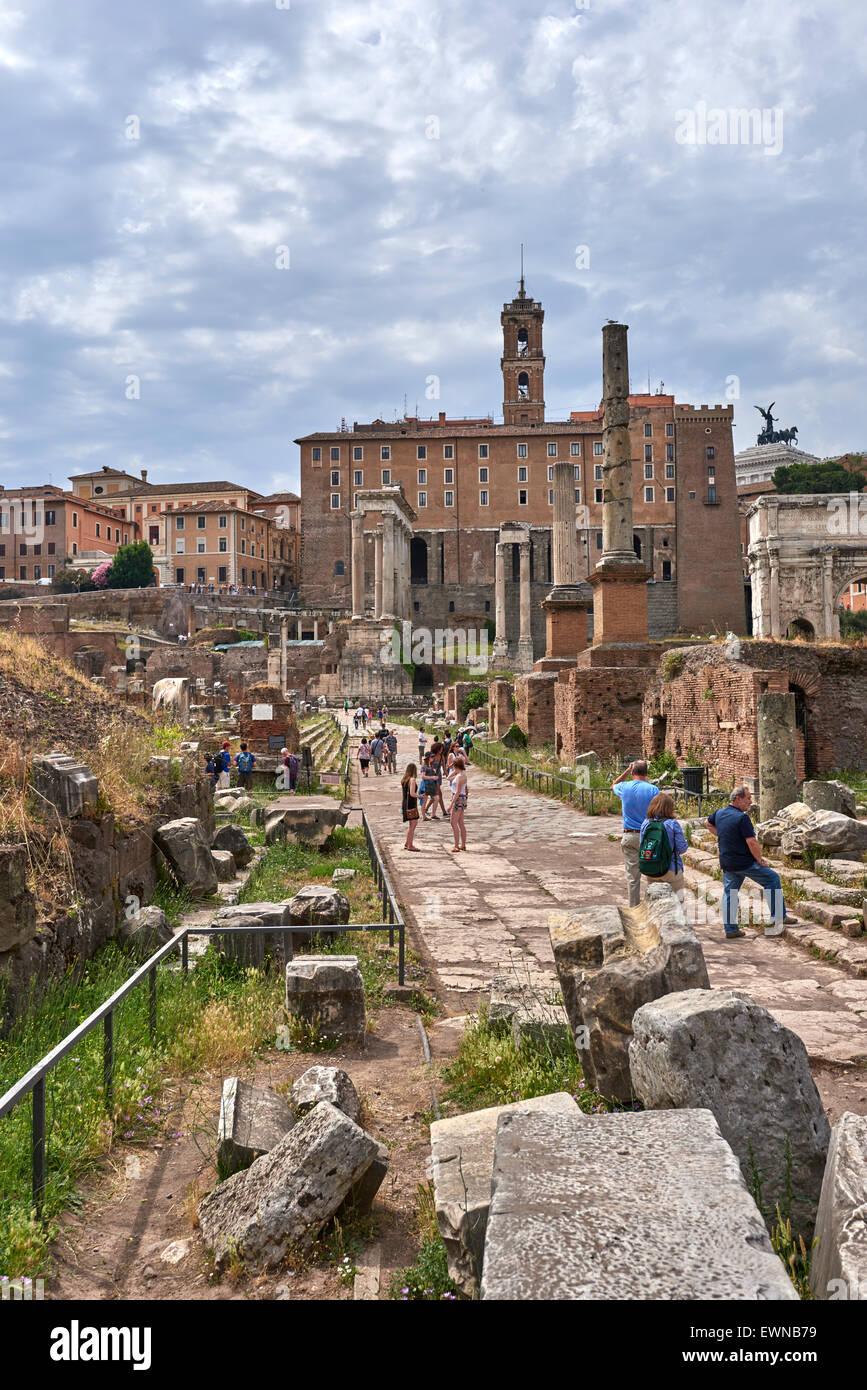 The Roman Forum is a rectangular forum at the center of the city of ...