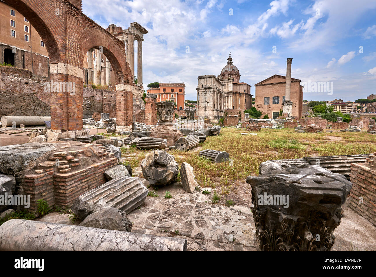 The Roman Forum is a rectangular forum at the center of the city of ...