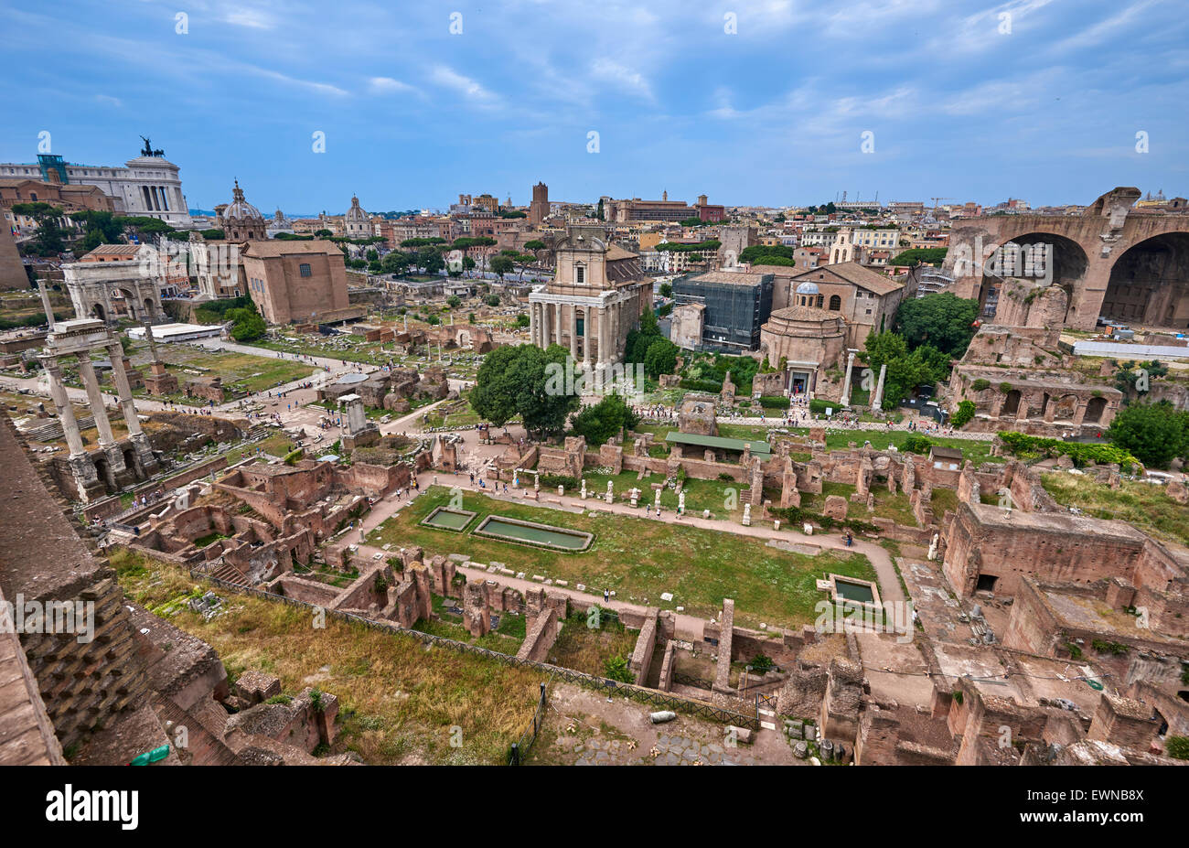 The Roman Forum is a rectangular forum at the center of the city of ...