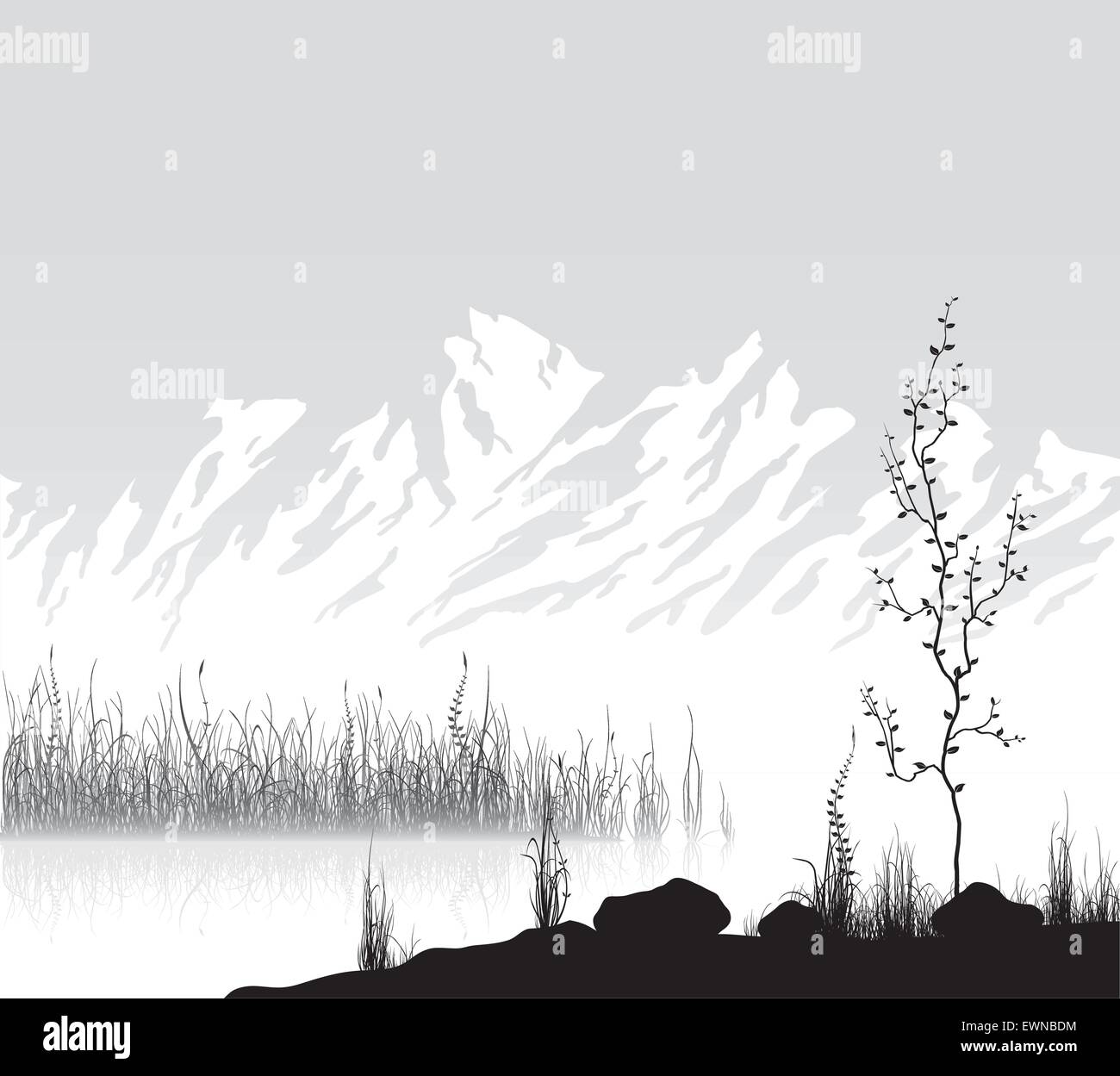 Back water view Stock Vector Images - Alamy