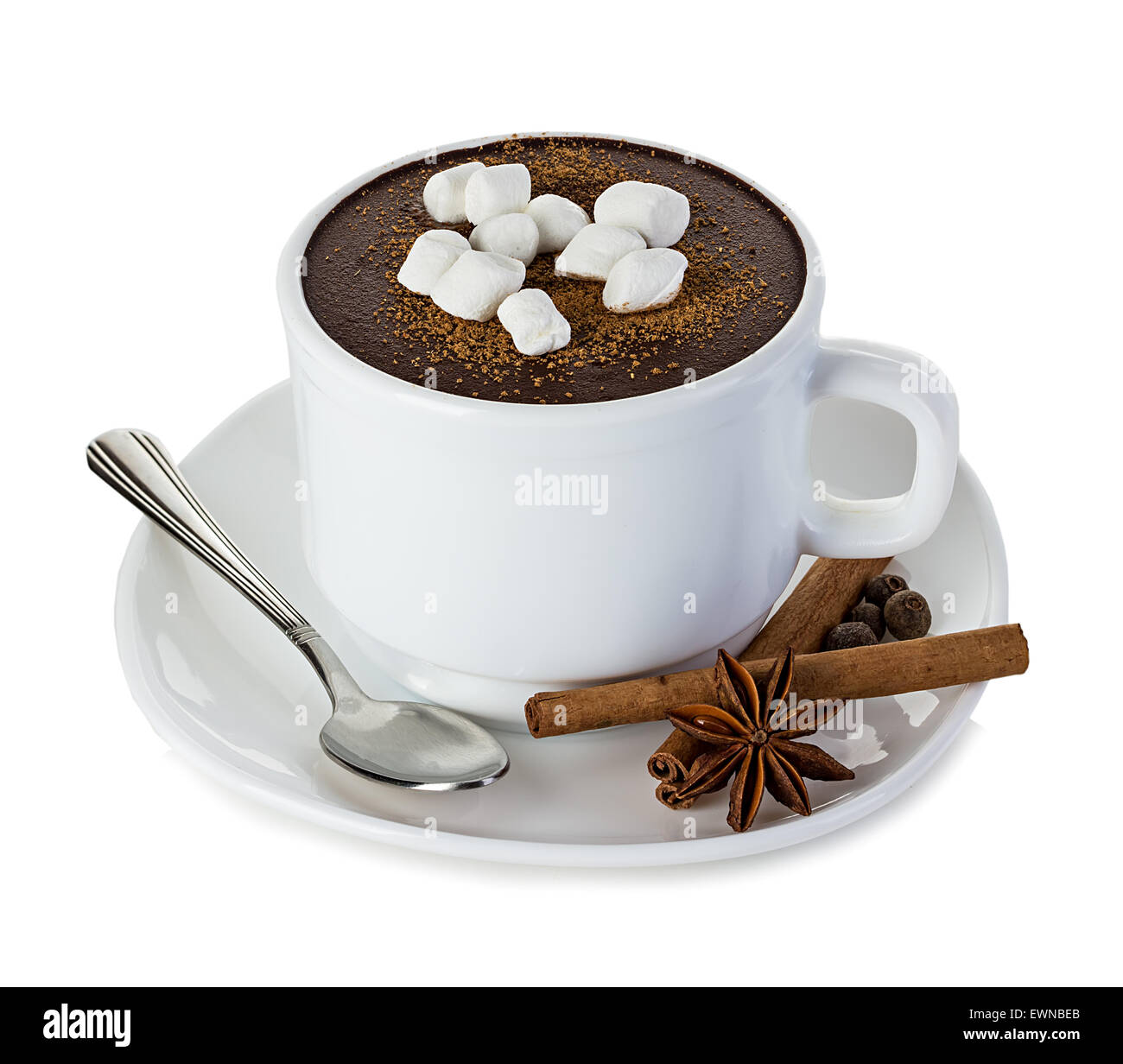 Hot chocolate breakfast Cut Out Stock Images & Pictures - Alamy
