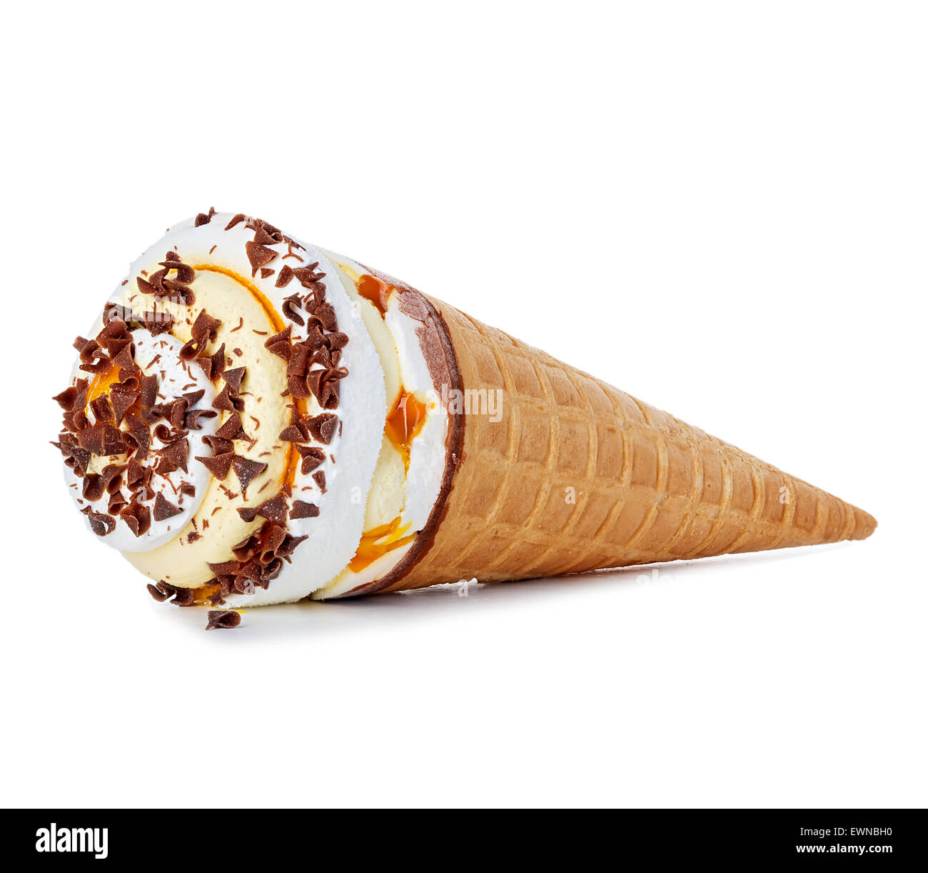 ice cream cone isolated Stock Photo - Alamy