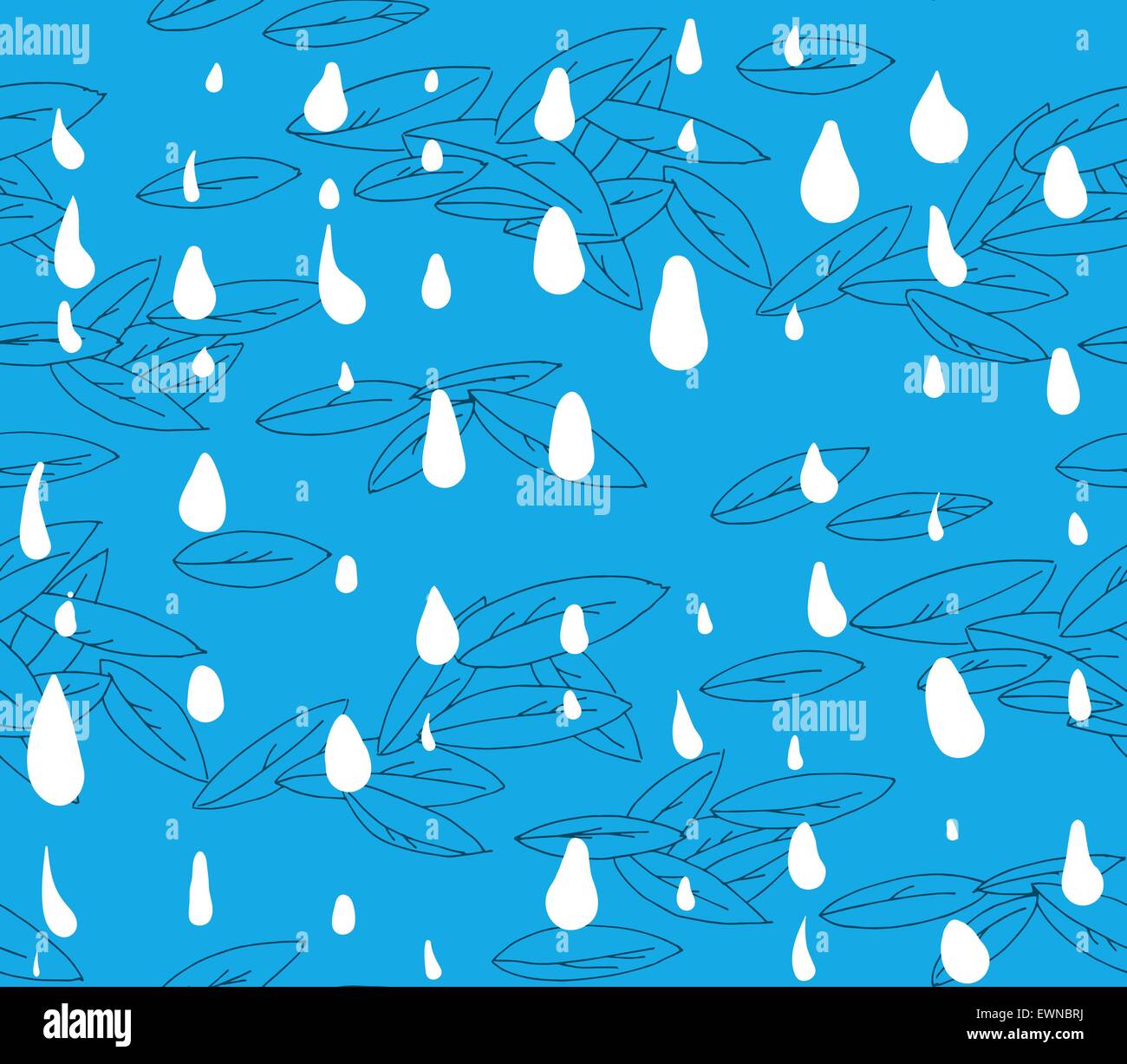 Hand drawn rain drops Stock Vector Images - Alamy