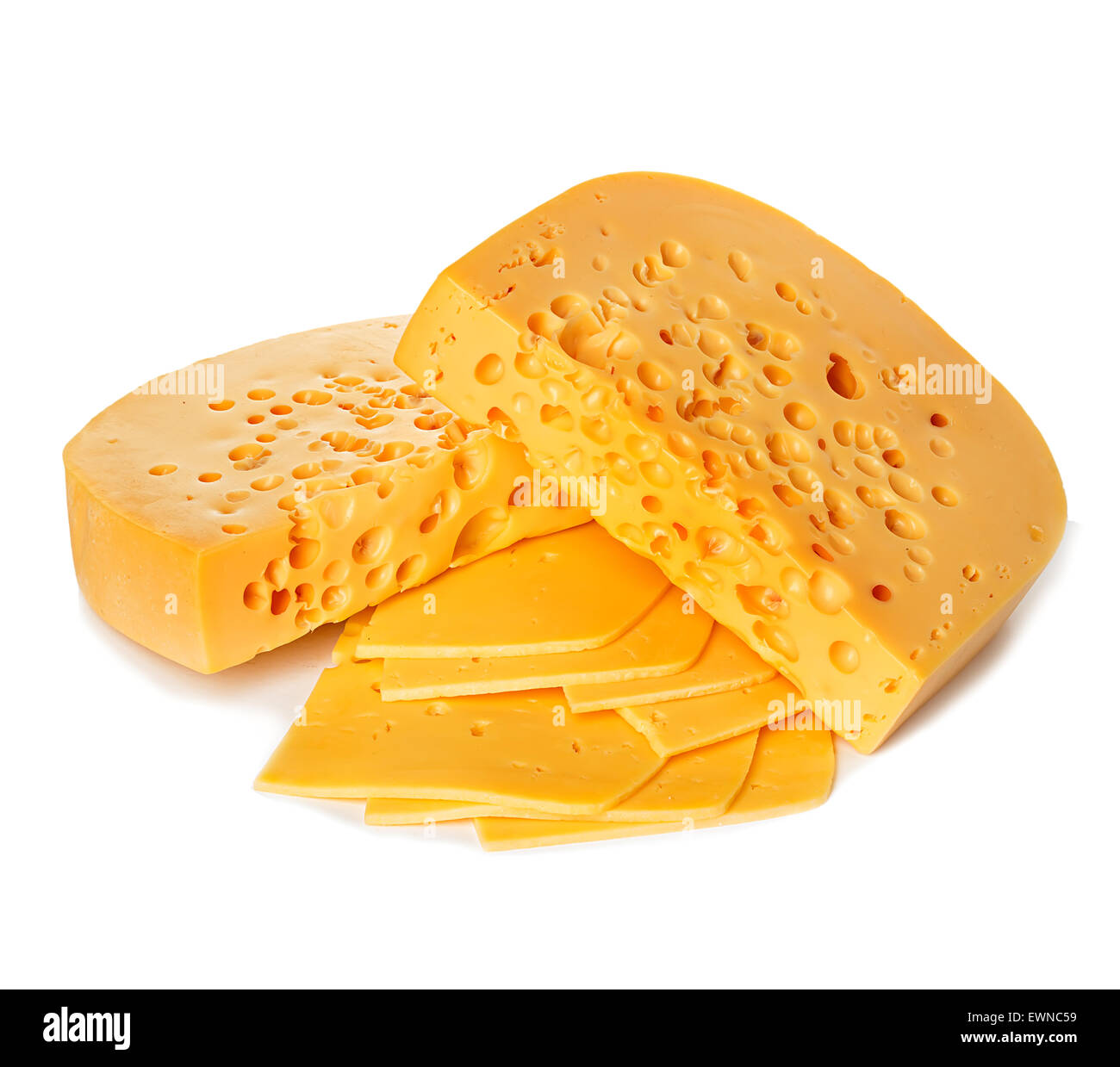 Cheese isolated on a white background Stock Photo - Alamy