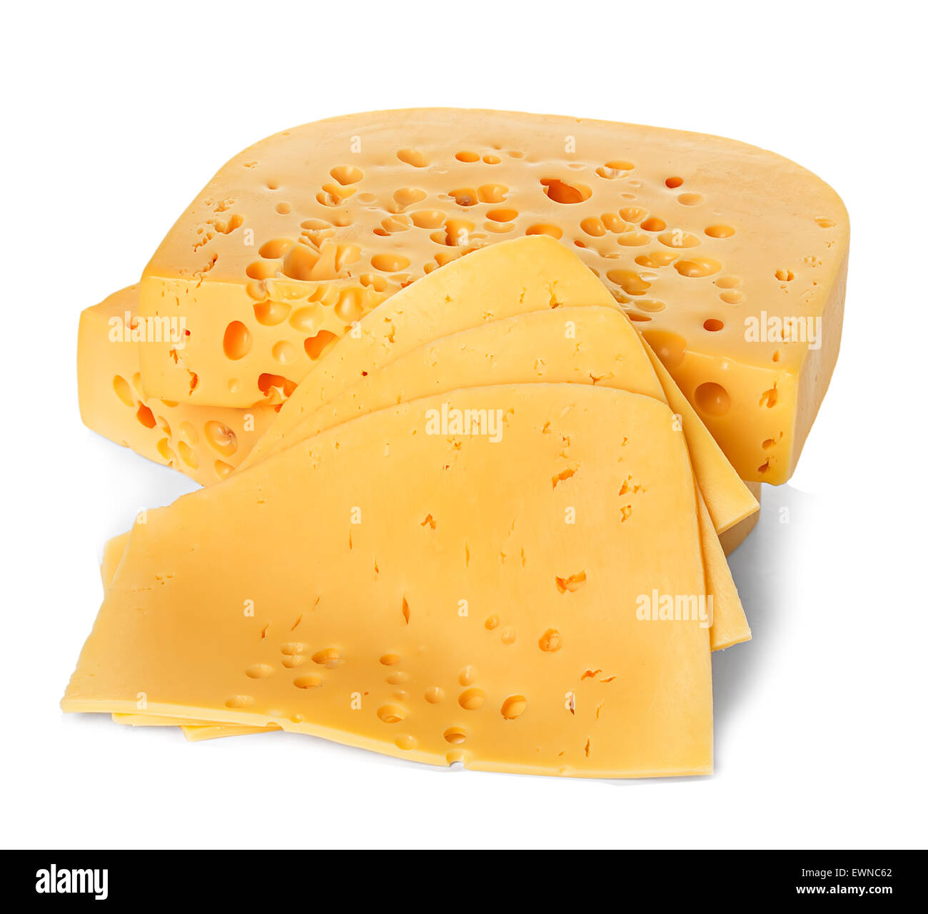 Cheese isolated on a white background Stock Photo - Alamy