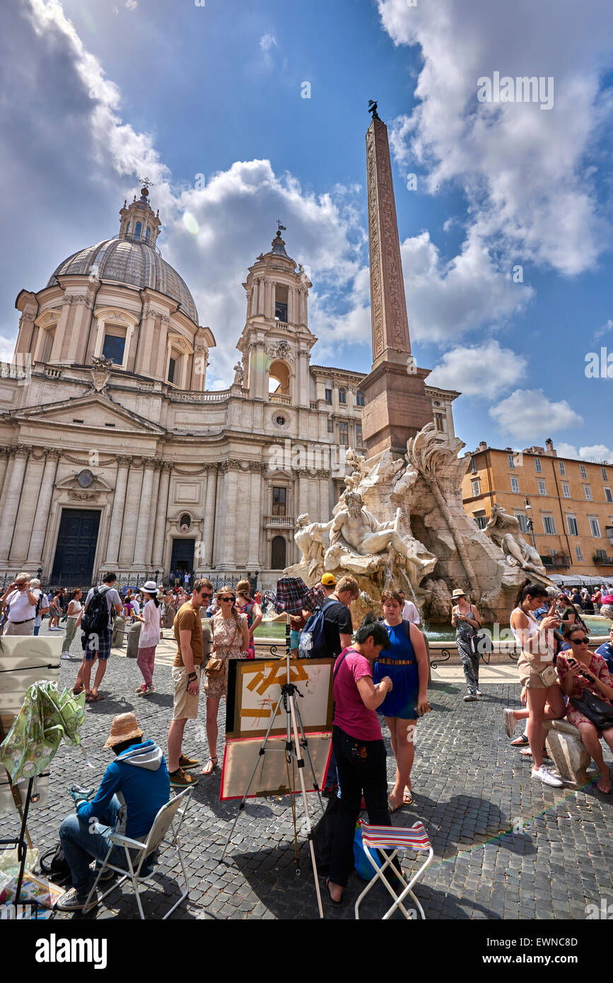 Piazza Navona is a piazza in Rome, Italy. It is built on the site of ...