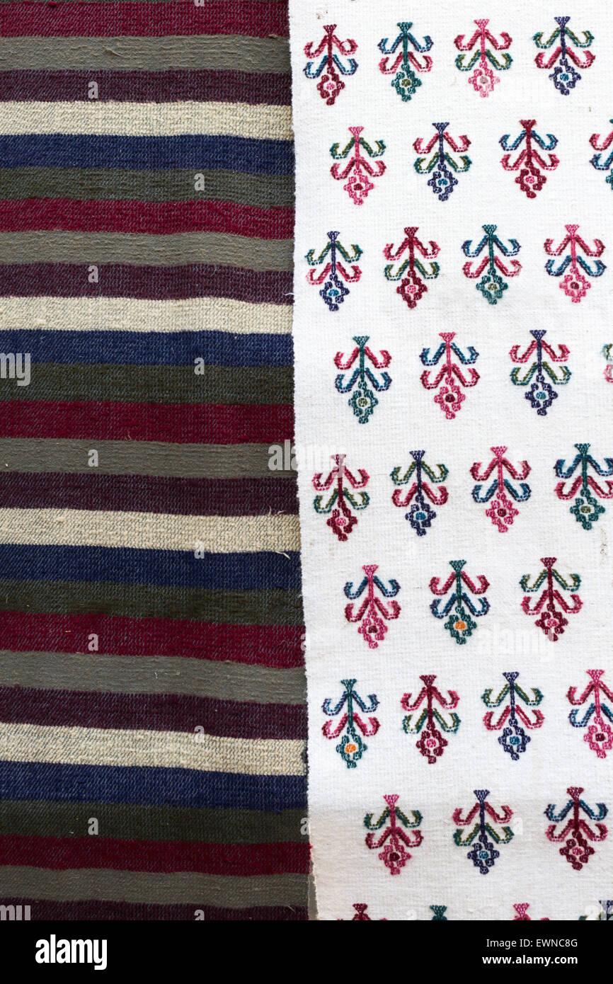 Handwoven textiles, Bumthang, Bhutan Stock Photo - Alamy