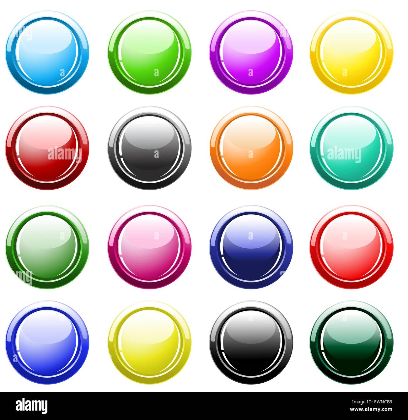 Buttons and stickers Stock Vector Images - Alamy