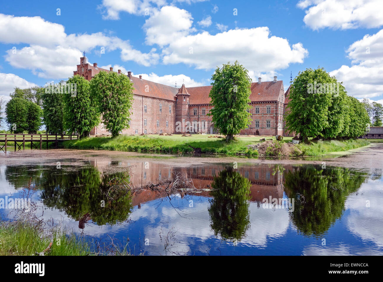 Danish stately home renaissance castle Voergaard near Dronninglund in ...