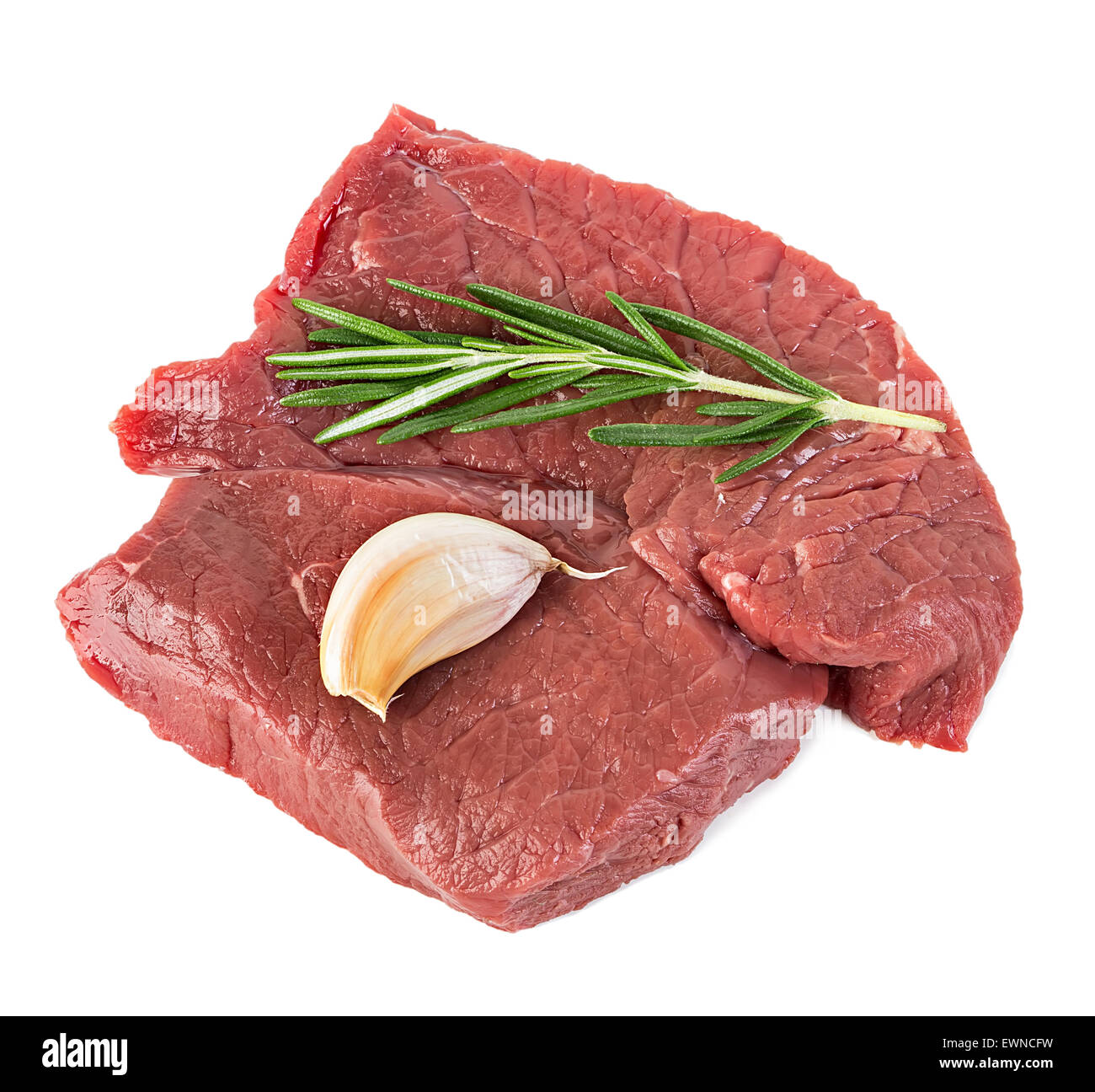 Beef raw meat, steak isolated on white background Stock Photo - Alamy