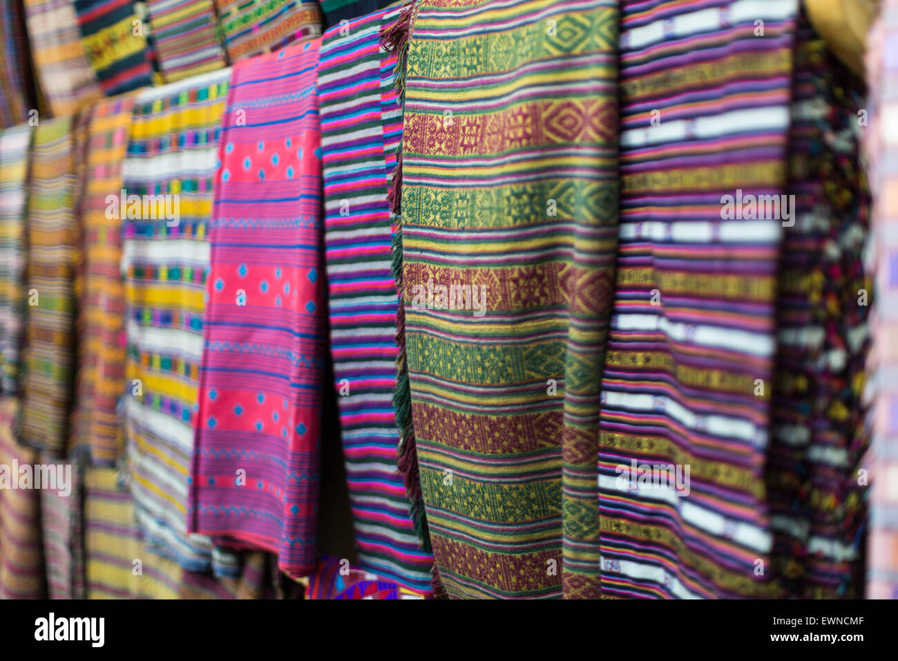 Handwoven textiles, Bumthang, Bhutan Stock Photo - Alamy