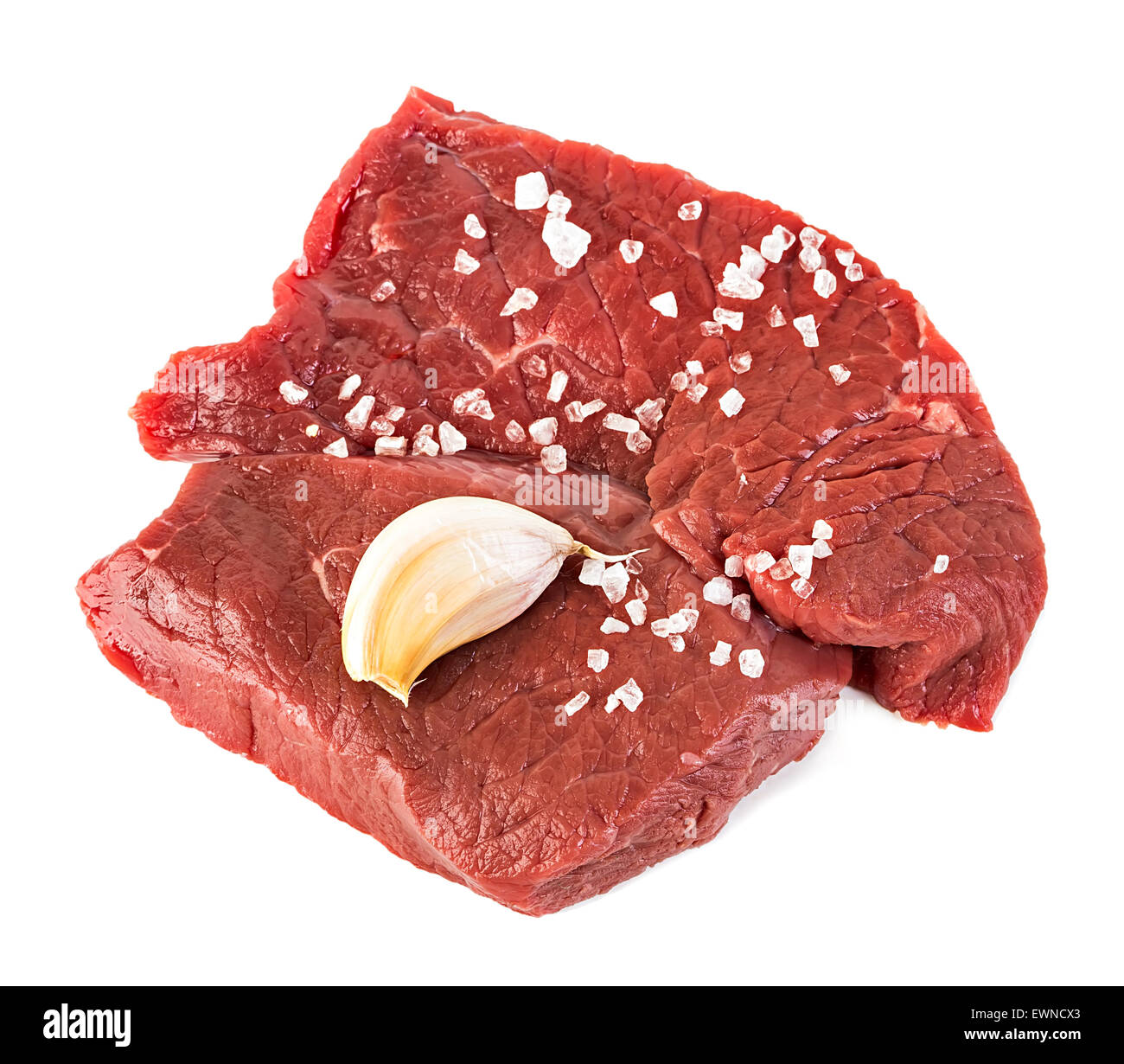 Beef raw meat, steak isolated on white background Stock Photo - Alamy