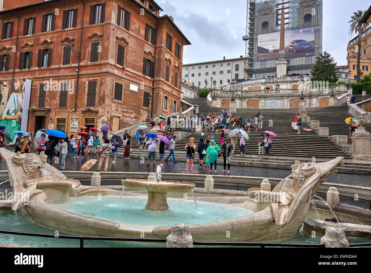 The Spanish Steps are a set of steps in Rome, Italy Stock Photo - Alamy