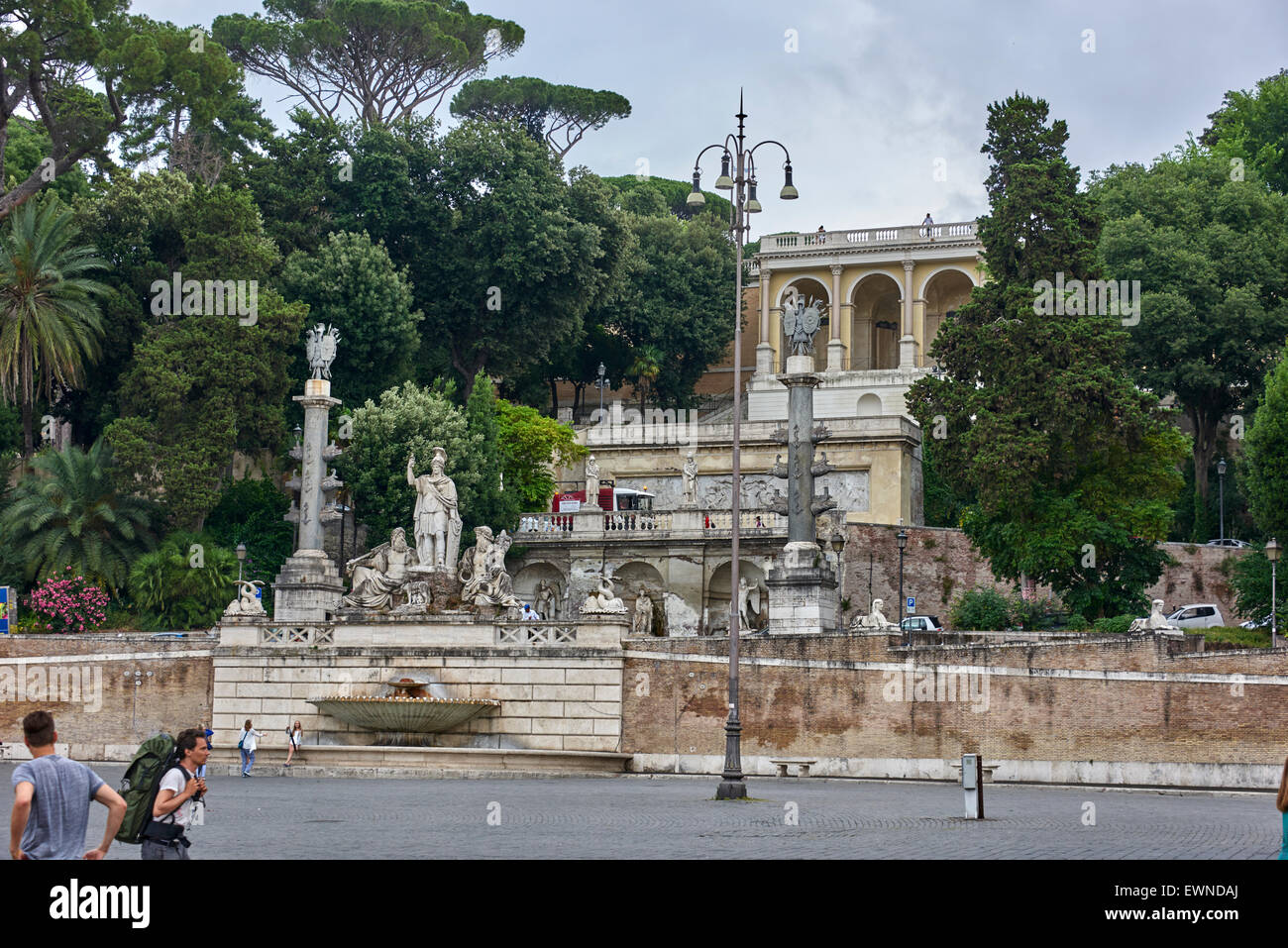 Piazza del Popolo is a large urban square in Rome. The name in modern ...