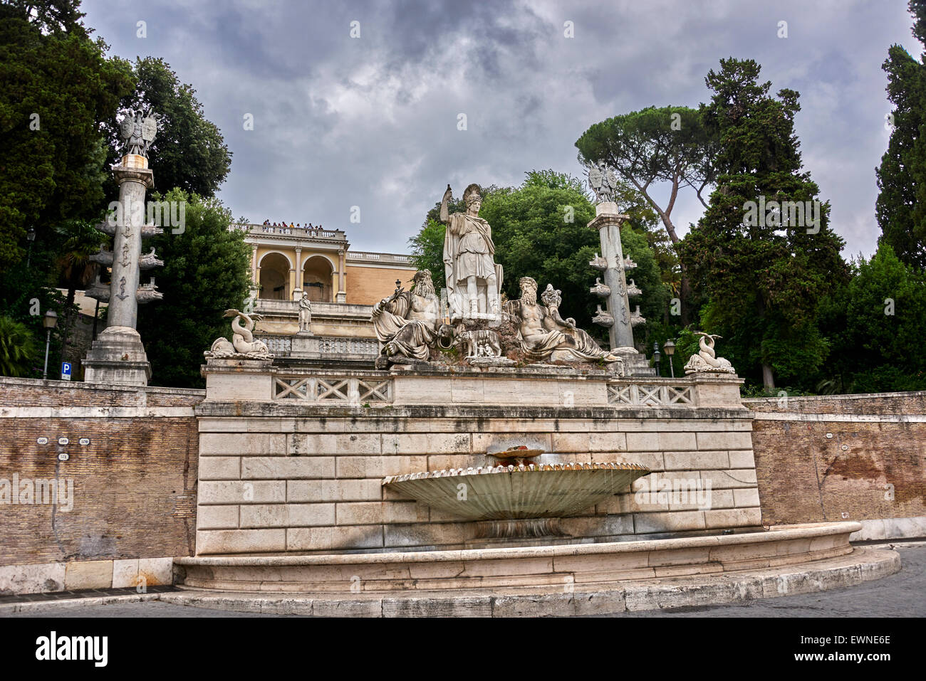 Piazza del Popolo is a large urban square in Rome. The name in modern ...