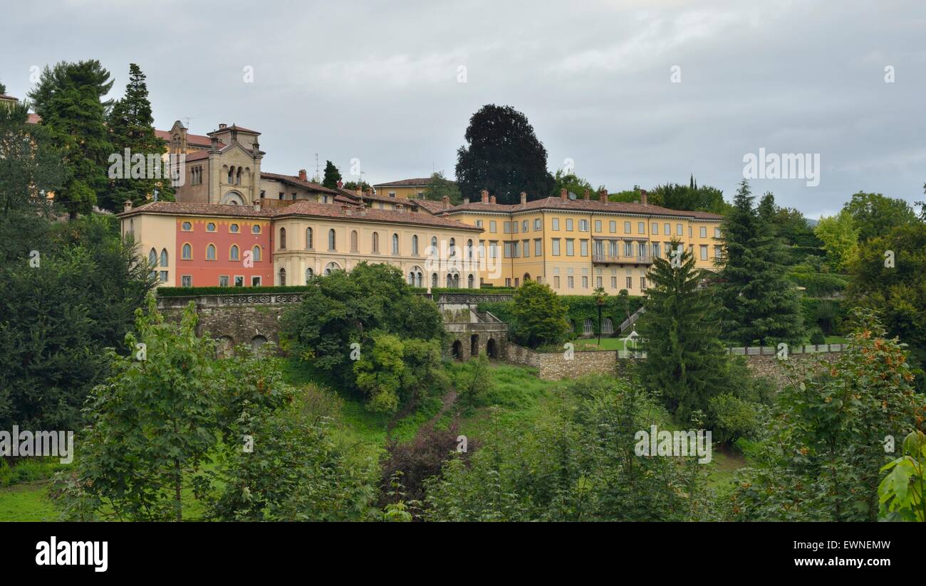 Buildings in the High City of Bergamo, Italy Stock Photo - Alamy