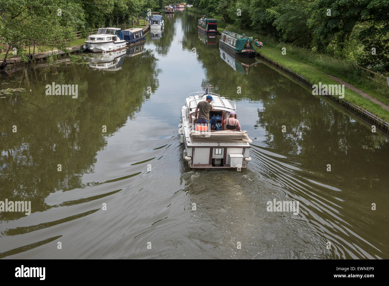 Boating on the Lancaster Canal Stock Photo - Alamy