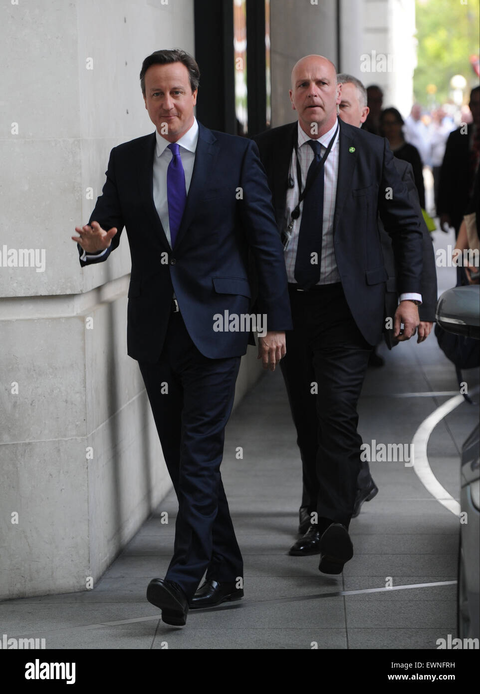 David Cameron seen out in London at BBC Studios in London Featuring ...