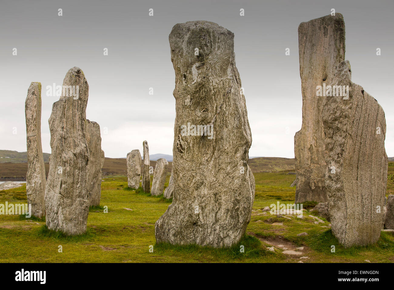 Callanish standing stones and stone circle on the Isle of Lewis near ...