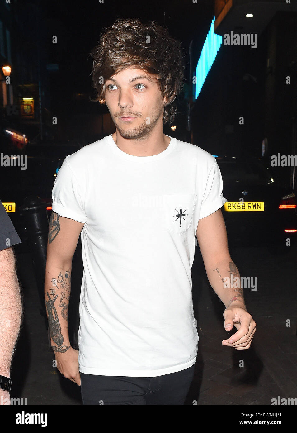 Louis Tomlinson seen out and about partying in London at Cirque Du Soir ...