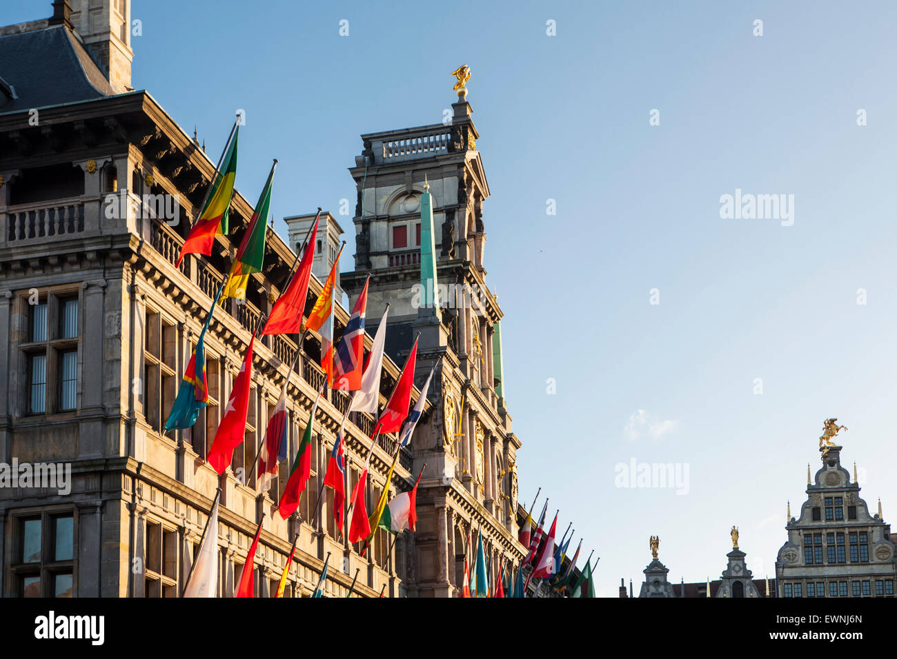 Main square, historic district, Antwerp, Belgium Stock Photo - Alamy