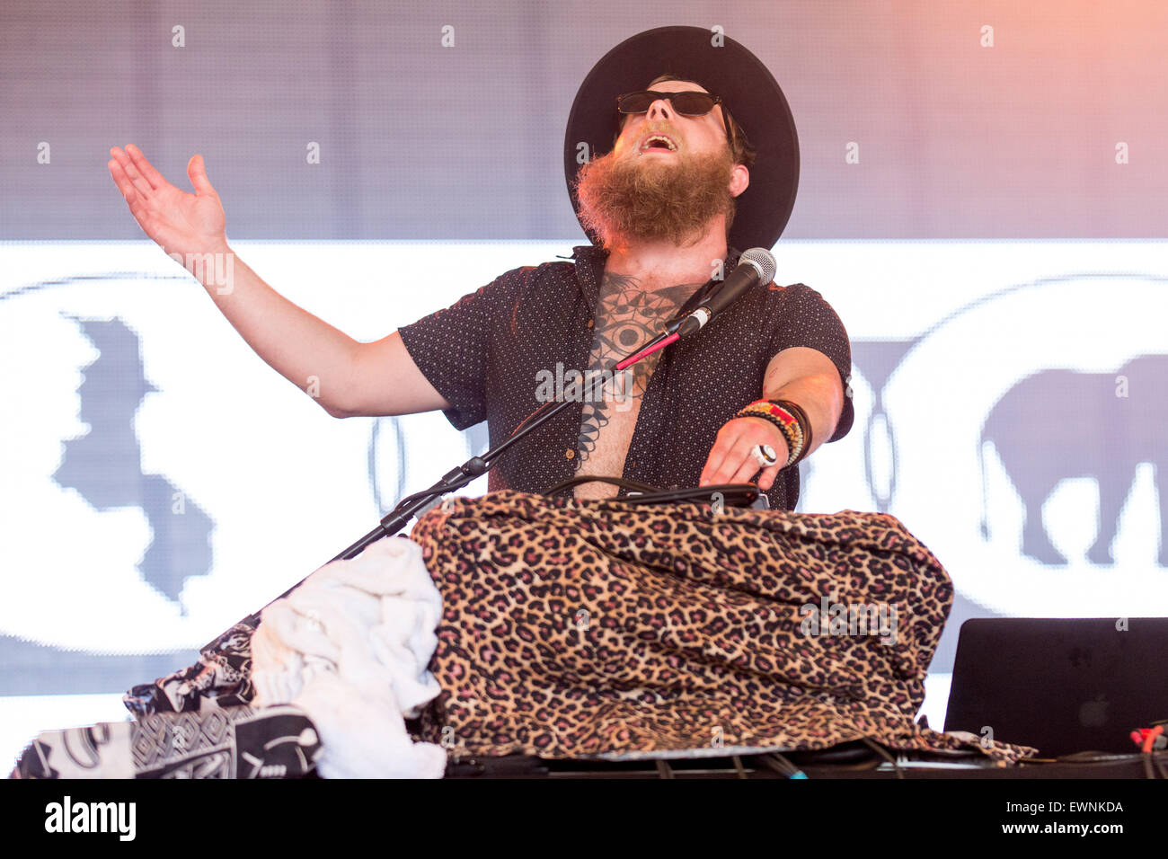 Manchester, Tennessee, USA. 14th June, 2015. JOHAN KARLBERG of The Very ...