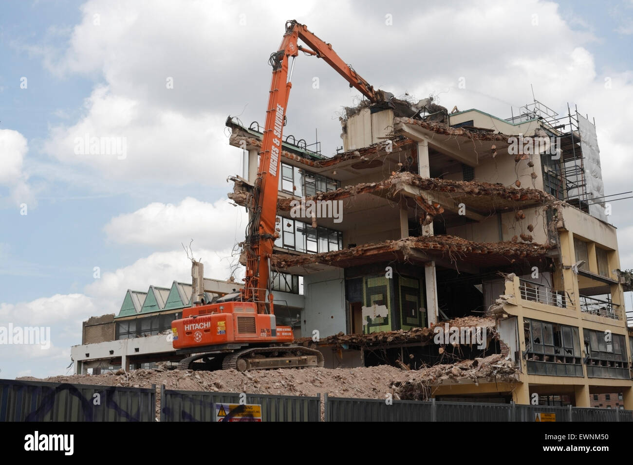 Demolition of the Castle Market building in Sheffield England UK Stock ...