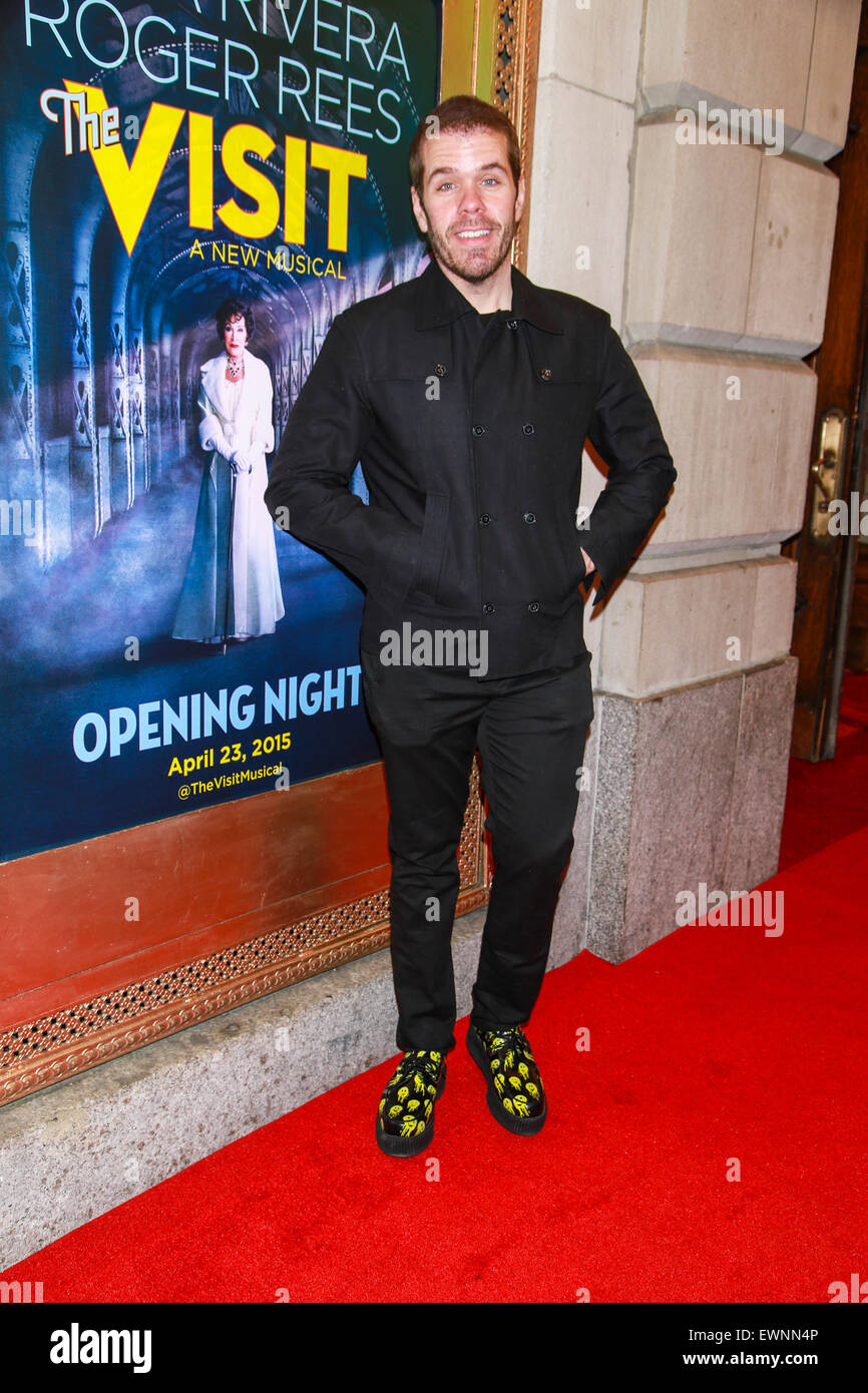 Opening night for Broadway musical The Visit at the Lyceum Theatre ...