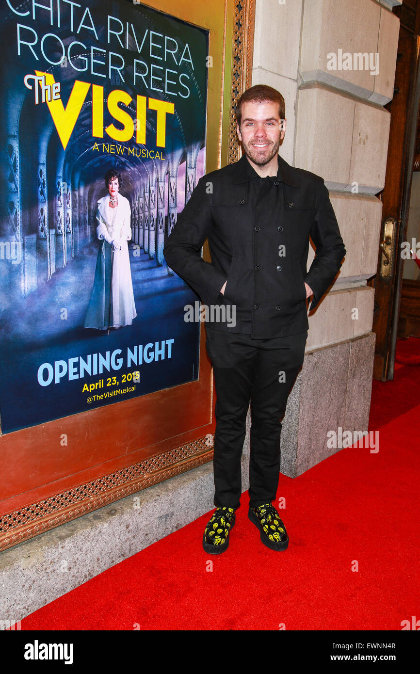 Opening night for Broadway musical The Visit at the Lyceum Theatre ...