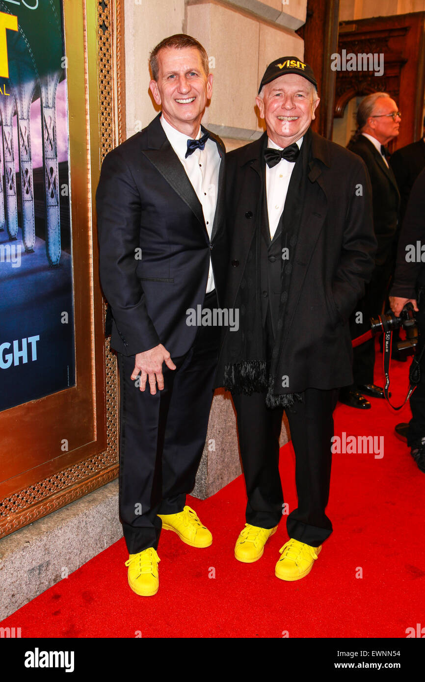 Opening night for Broadway musical The Visit at the Lyceum Theatre ...