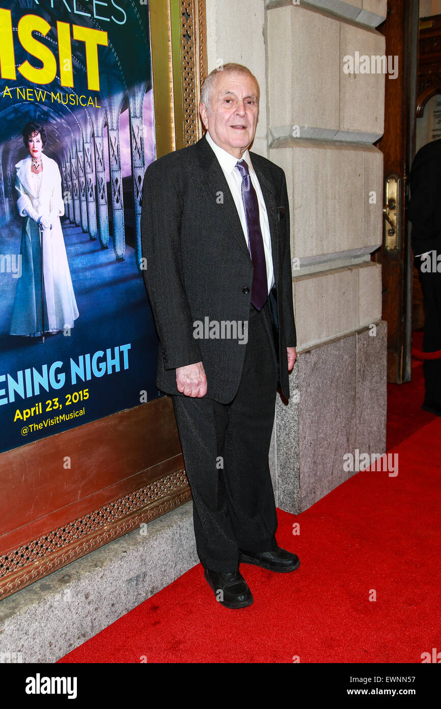 Opening night for Broadway musical The Visit at the Lyceum Theatre ...