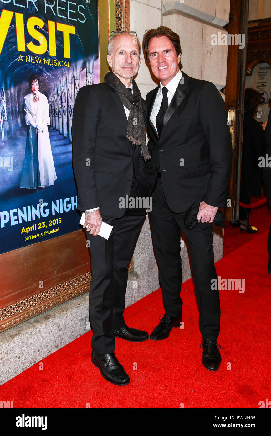 Opening night for Broadway musical The Visit at the Lyceum Theatre ...