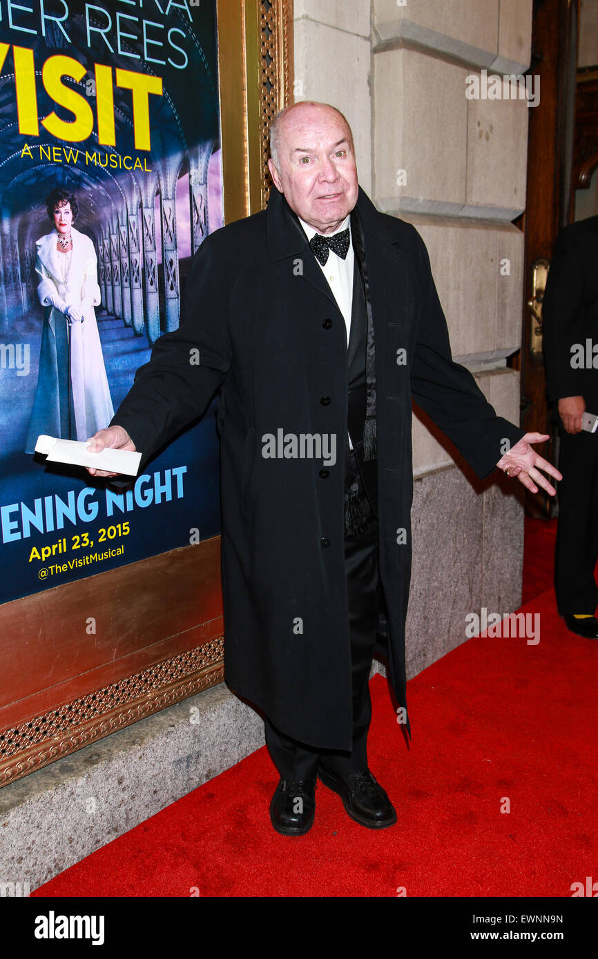 Opening night for Broadway musical The Visit at the Lyceum Theatre ...