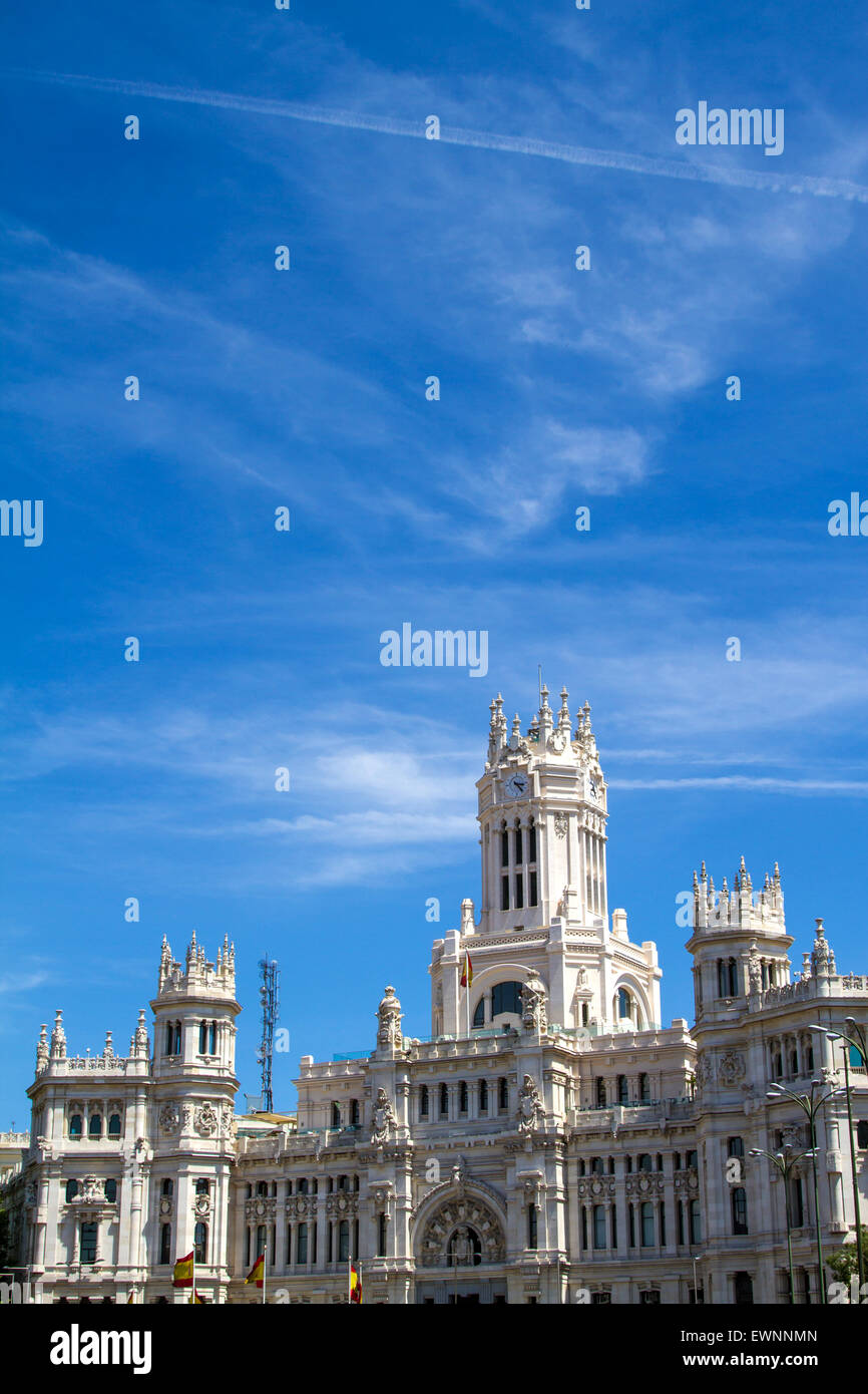 The Palace of Communications in Madrid, Spain Stock Photo - Alamy