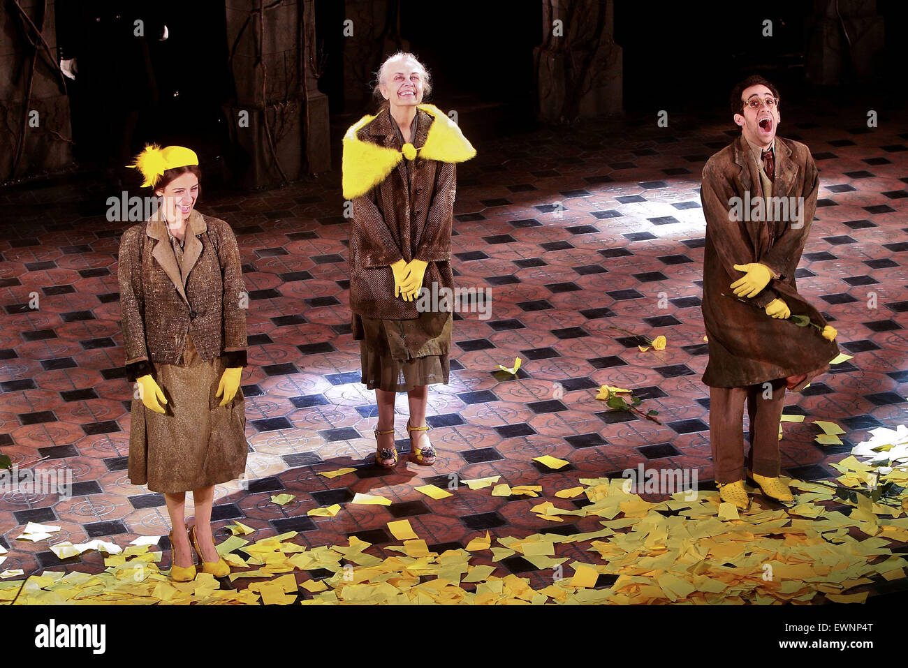 Opening night for Broadway musical The Visit at the Lyceum Theatre ...