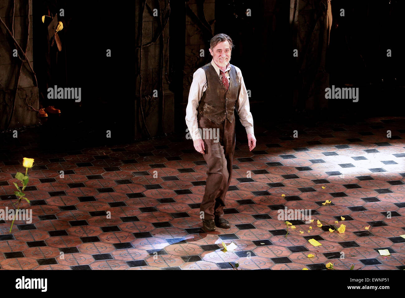 Opening night for Broadway musical The Visit at the Lyceum Theatre ...