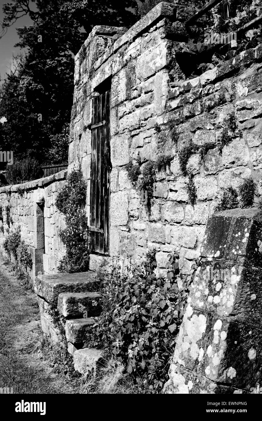 British back garden Black and White Stock Photos & Images - Alamy