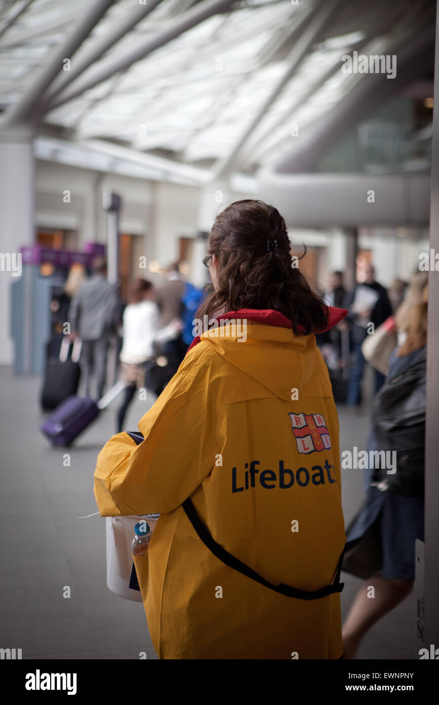 Lifeboat collection box hi-res stock photography and images - Alamy