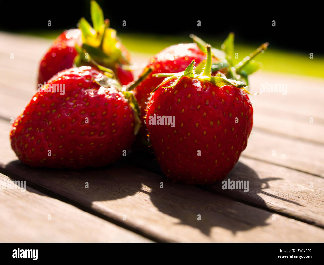 Strawberries on table hi-res stock photography and images - Alamy