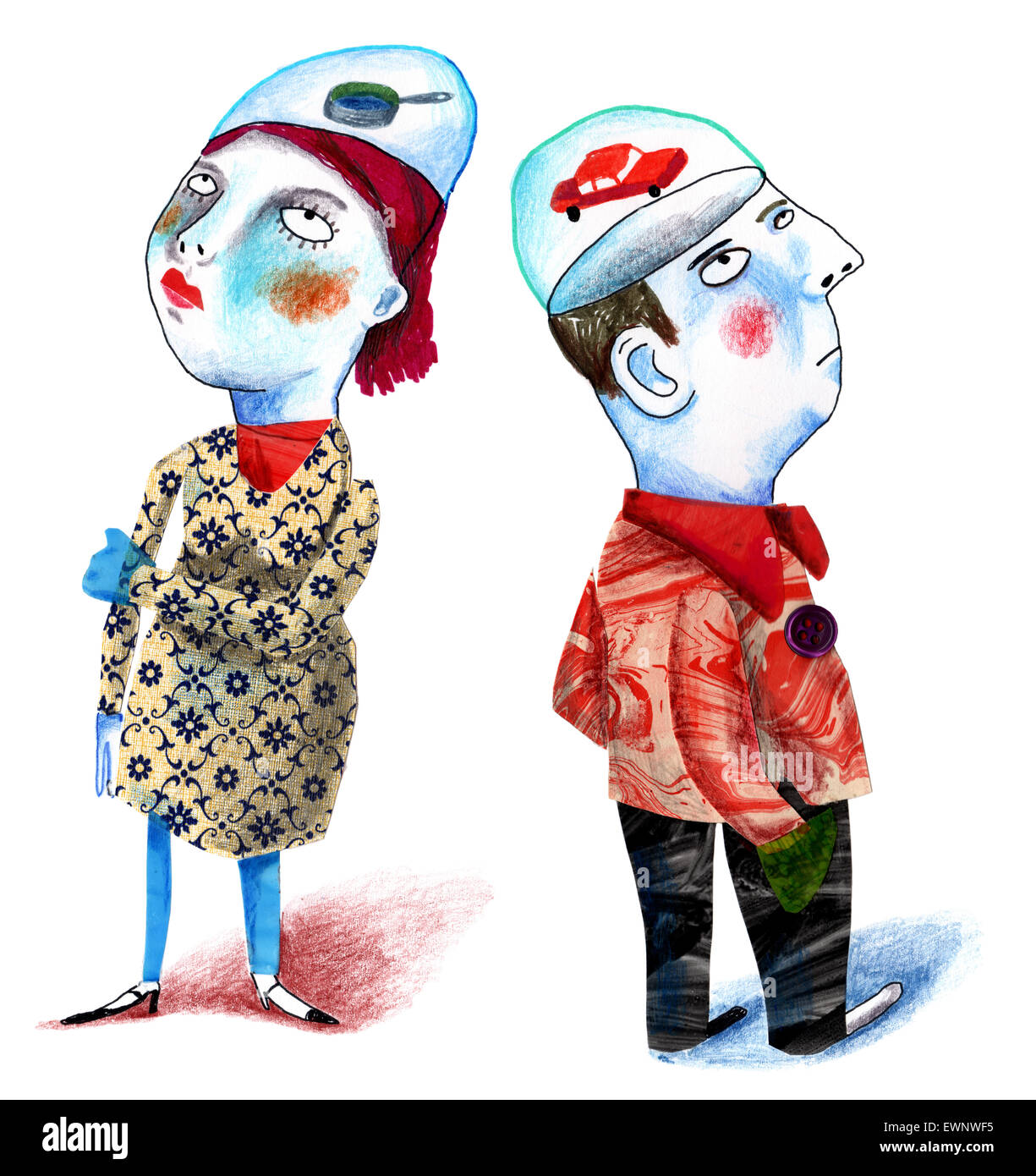 Stress conflict relationship problems Cut Out Stock Images & Pictures ...