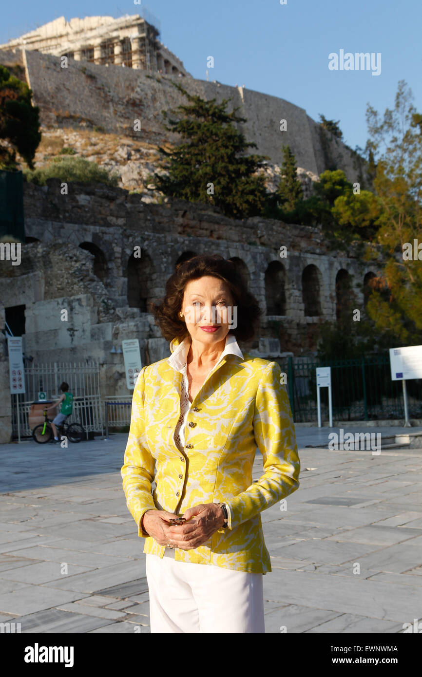 Athens, GREECE. 29th June, 2015. Norwegian singer and politician Ase ...