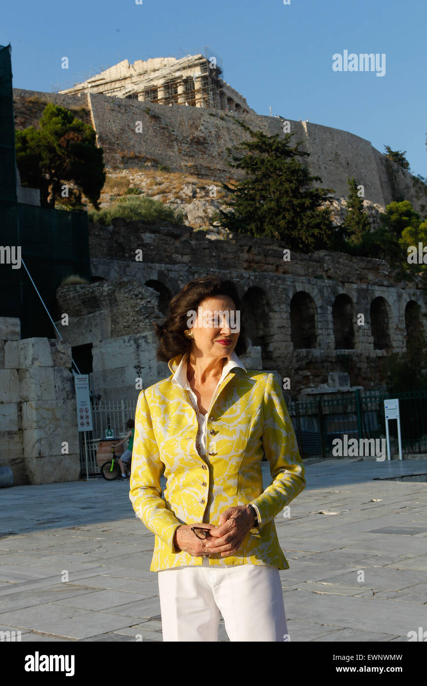 Athens, GREECE. 29th June, 2015. Norwegian singer and politician Ase ...